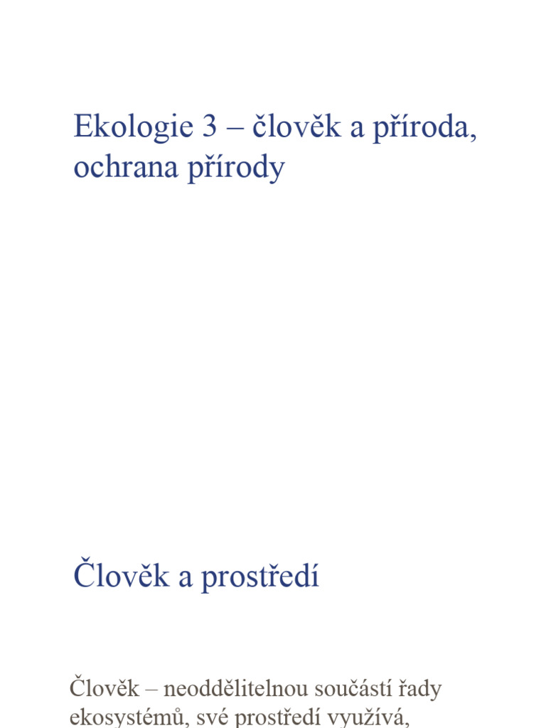 Eko3 Clovek A Priroda Op | PDF
