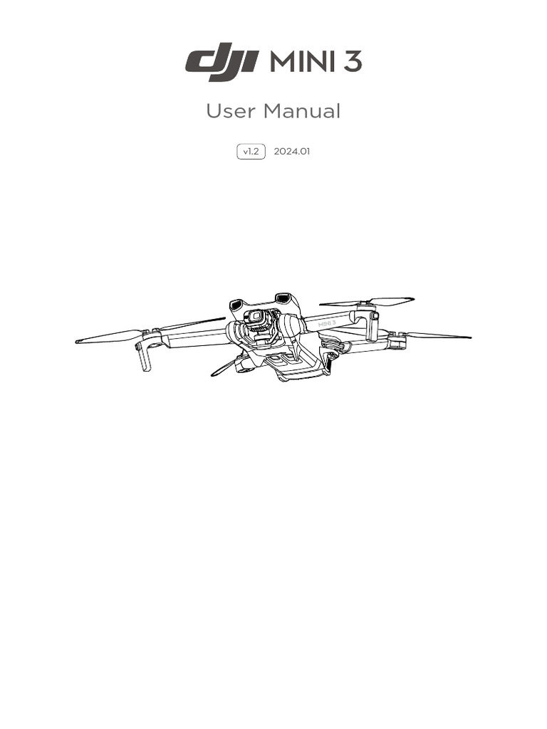 DJI Mini 3 User Manual en v1.2 | PDF | Battery Charger | Propeller
