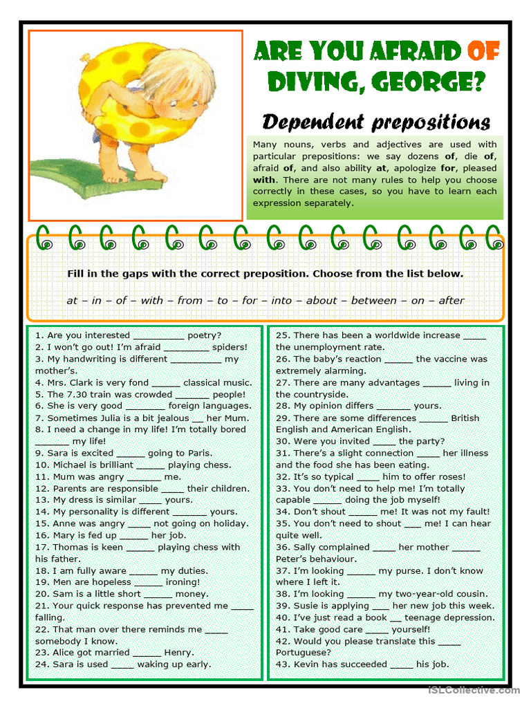 Dependent Prepositions | PDF | Preposition And Postposition | English Language