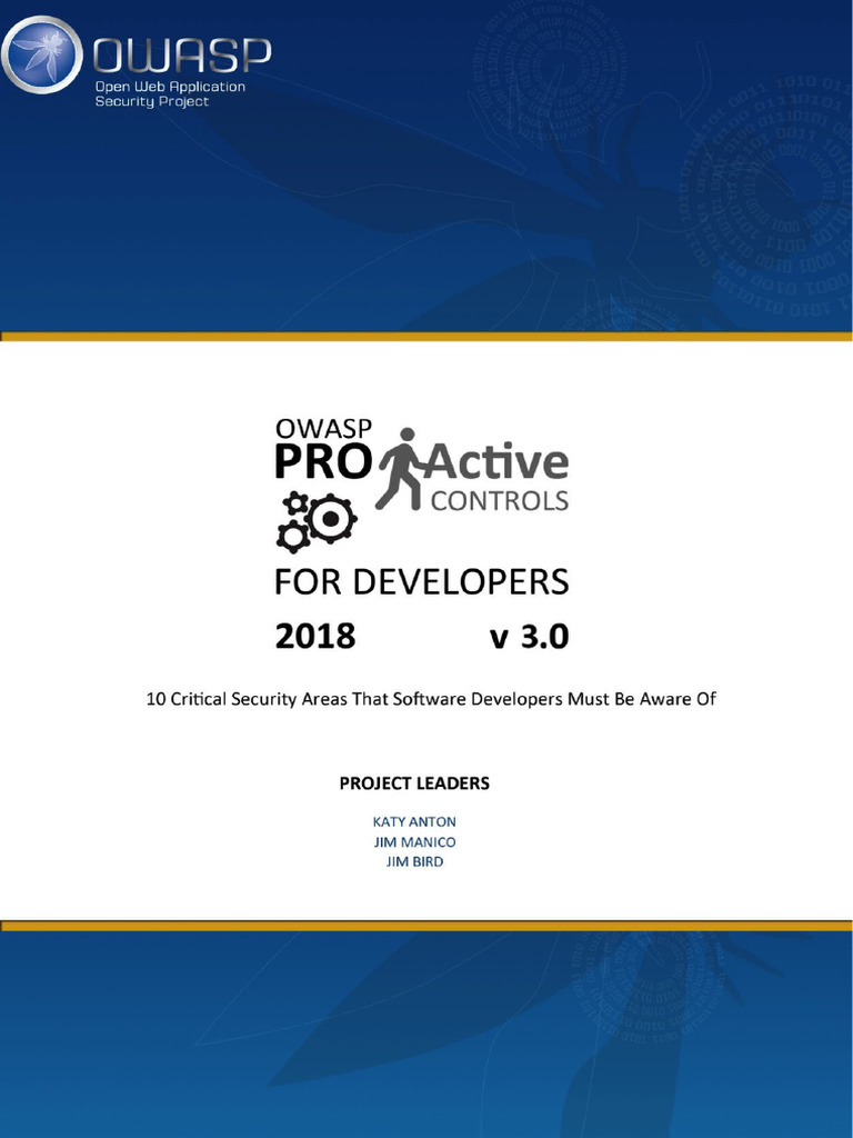 Owasp Top 10 Proactive Controls V3 Pdf Computer Access Control Cookie