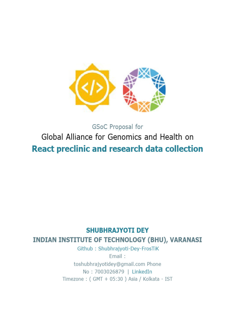 GSoC Proposal Global Alliance For Genomics and Health | PDF | Login | Conceptual Model