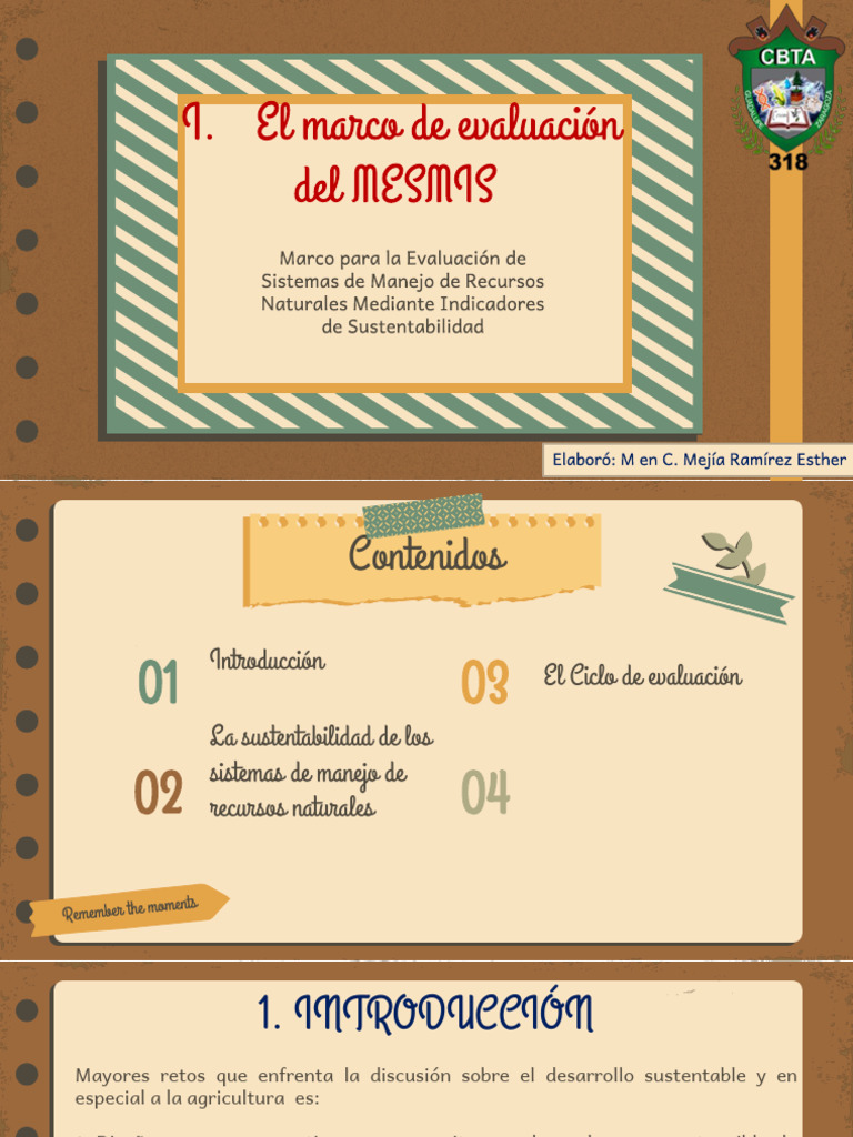 Explicación Del MESMIS | PDF | Sustentabilidad | Evaluación