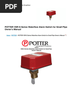 VSR Waterflow Alarm Switch Guide | PDF | Electrical Connector | Switch