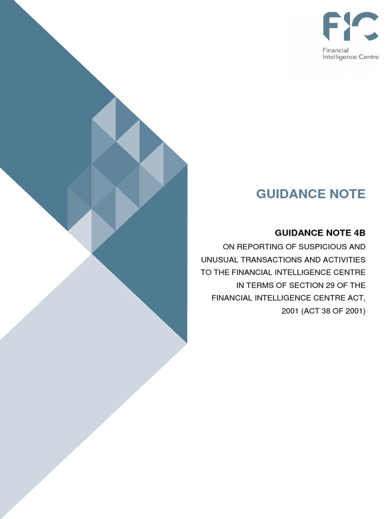 FIC Guidance Note 04B - Reporting of Suspicious and Unusual ...