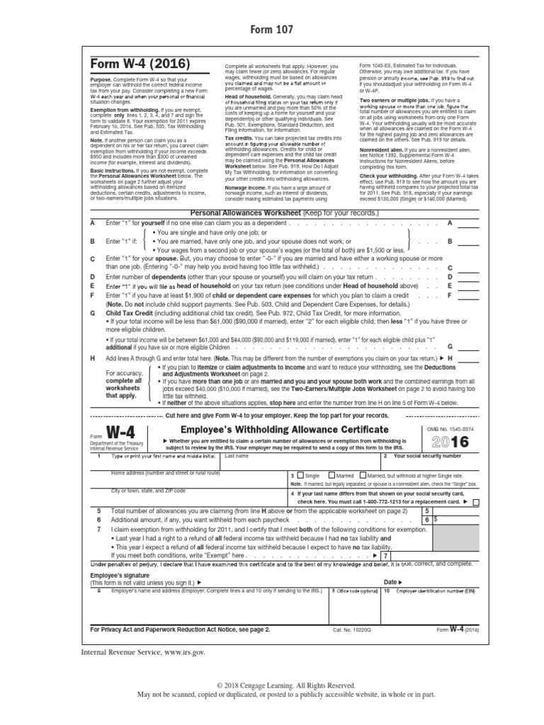 Form 107 | PDF | Tax Exemption | Taxes