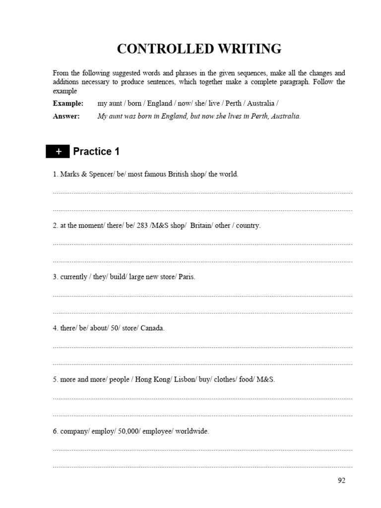 06.controlled Writing | PDF