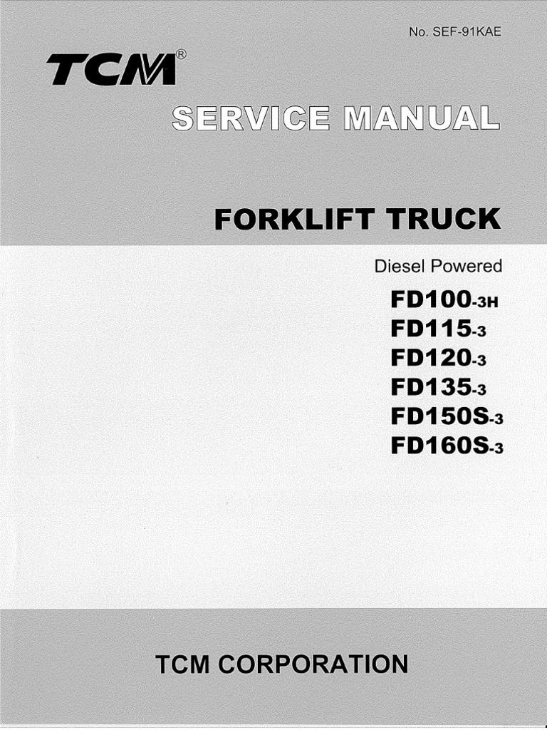 Fd100 3 Fd160s 3 Service | PDF