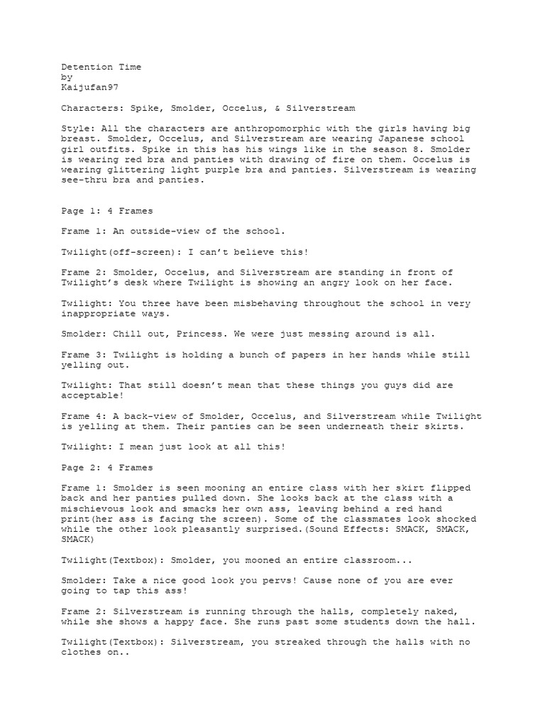 1539627477.kaijufan97 MLP Script | PDF | Classroom | Shapeshifting