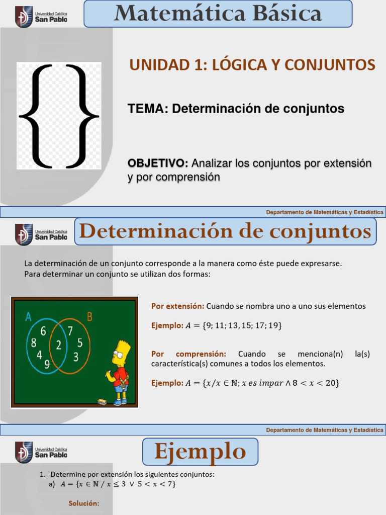Determinación de Conjuntos | PDF | Conjunto (Matemáticas) | Lógica
