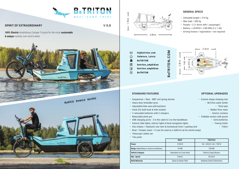 BeTRITON Brochure Single | PDF | Vehicles | Land Vehicles