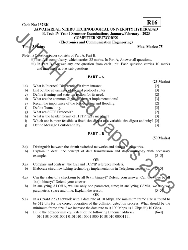 C Networks Q5 | PDF | Computer Network | Network Congestion