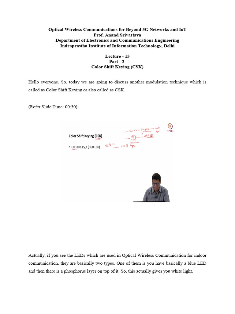 Lec 31 | PDF | Color | Electronics