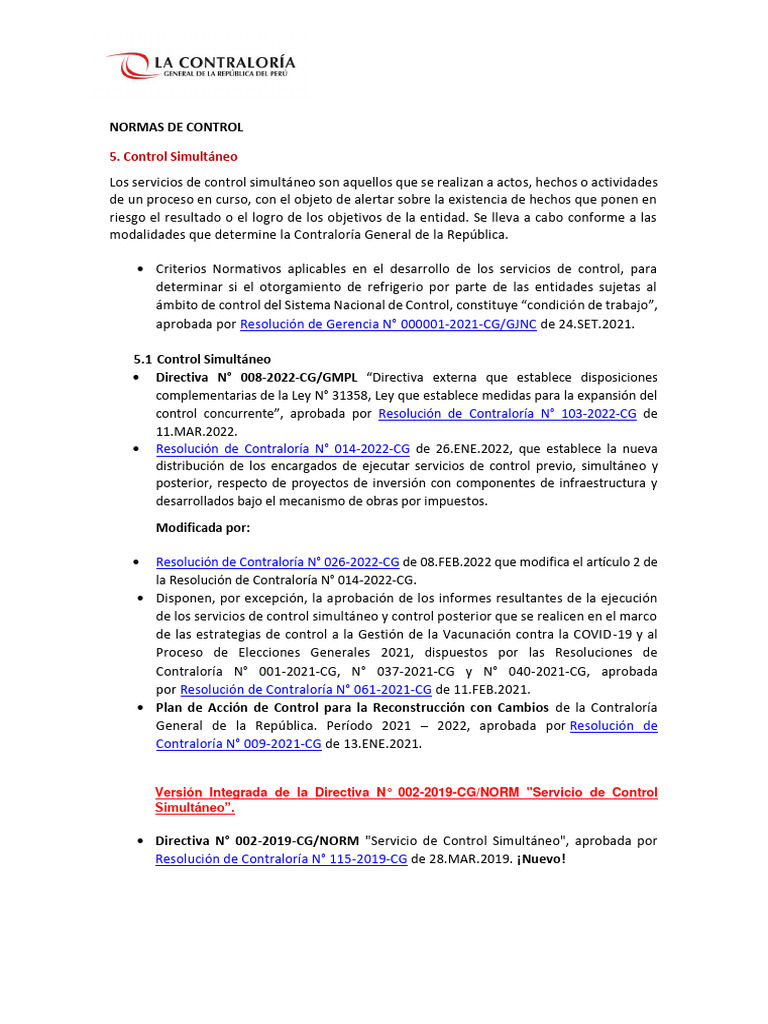 Control Simultáneo PDF | PDF | Gobierno