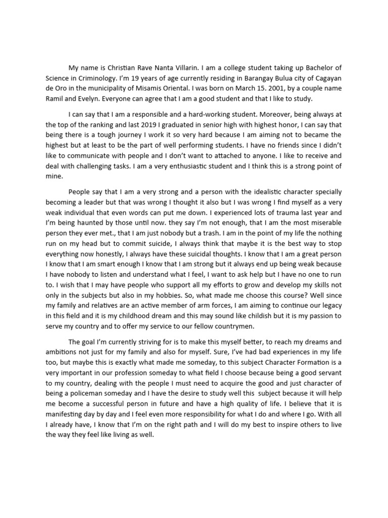 Myself | PDF | Self-Improvement | Wellness