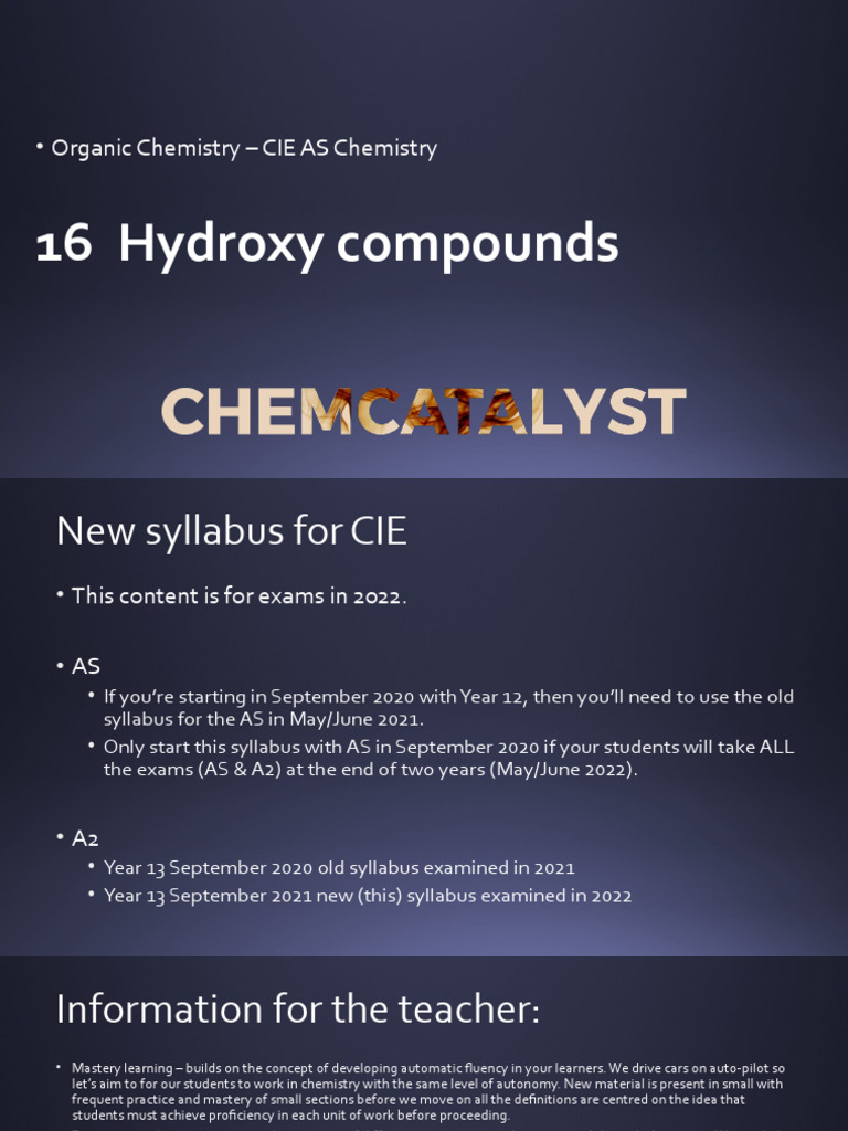 16 Hydroxy Compounds | PDF | Aldehyde | Ethanol