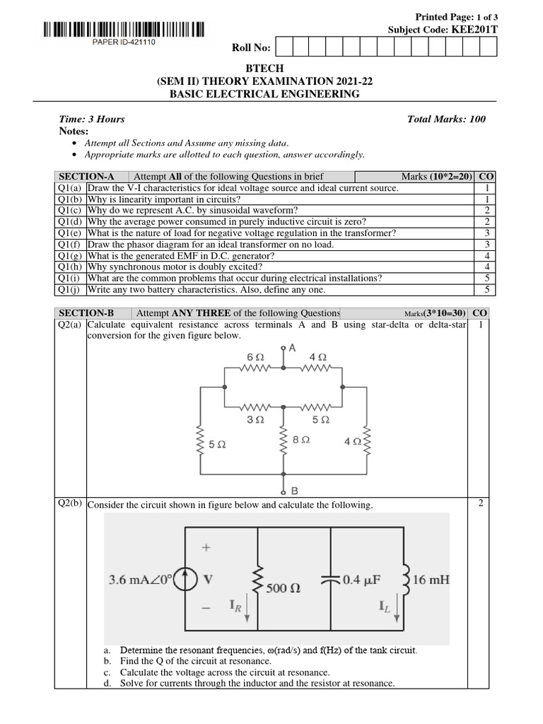 2021 22 Even 1 | PDF | Electric Motor | Electromagnetic Induction