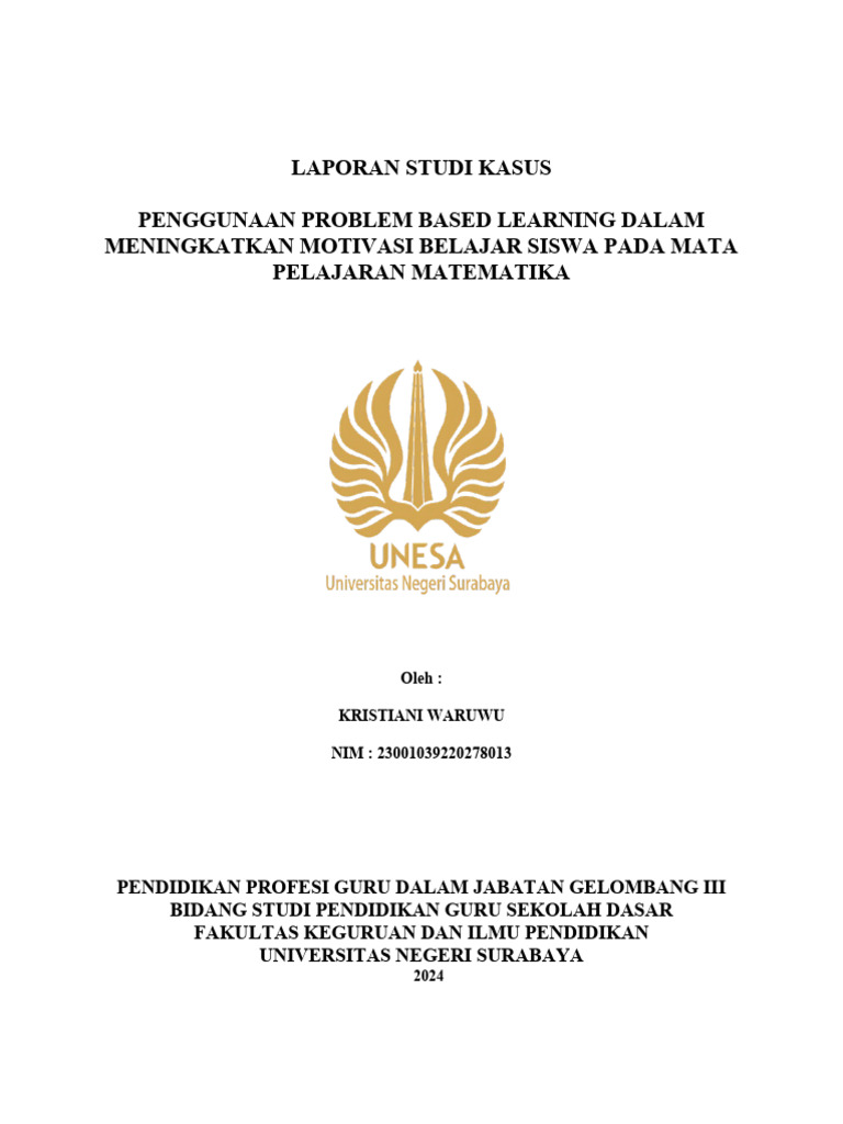 Laporan Studi Kasus | PDF