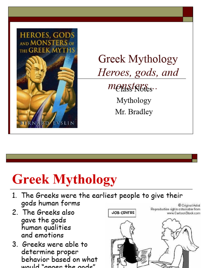 Bradley 2020 Greek - Mythology - Notes | PDF | Twelve Olympians | Zeus