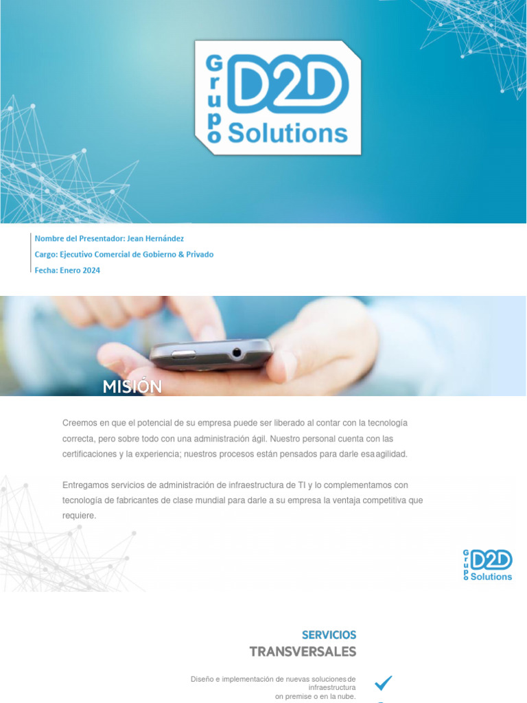 Grupo d2d Solutions Presentación - Jean Hernandez | PDF | Oracle Corporation | V Mware