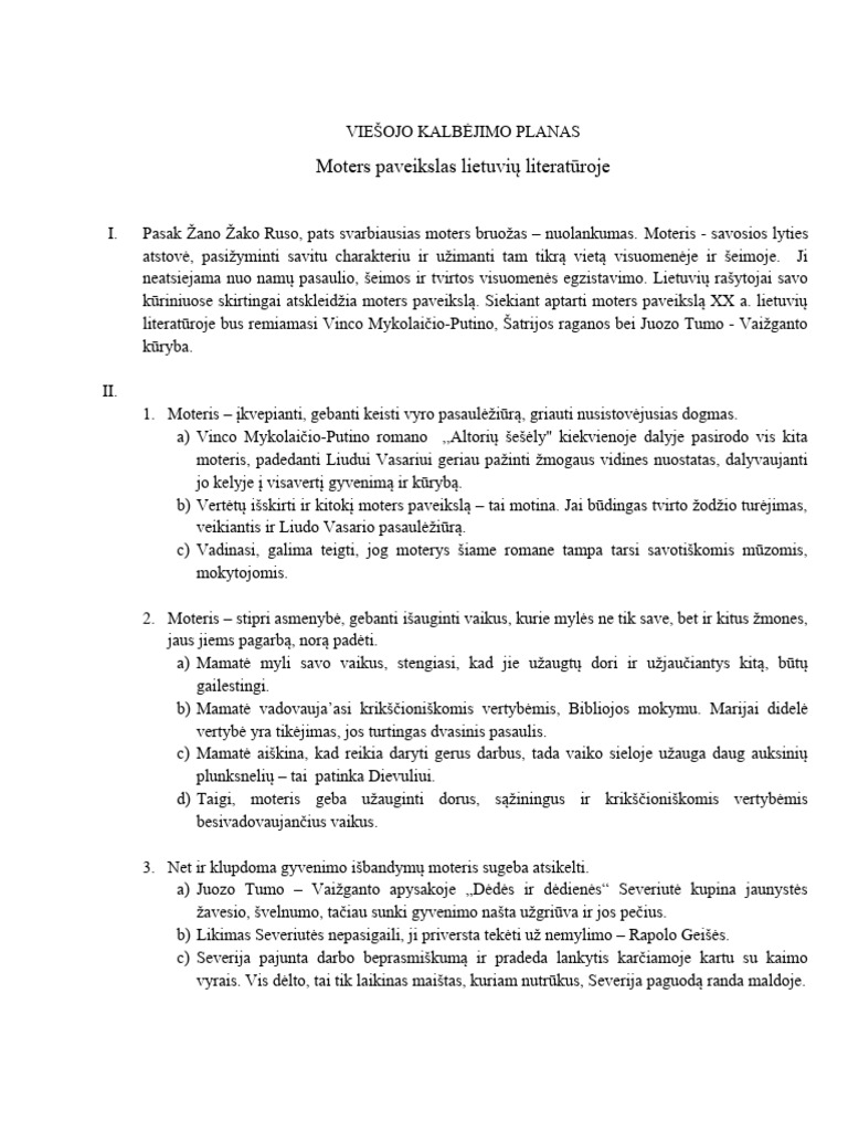 Kalbejimo Planas | PDF