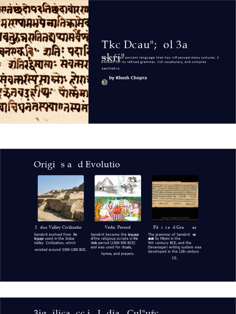 Sanskrit: History and Cultural Impact | PDF | Sanskrit | Languages Of India