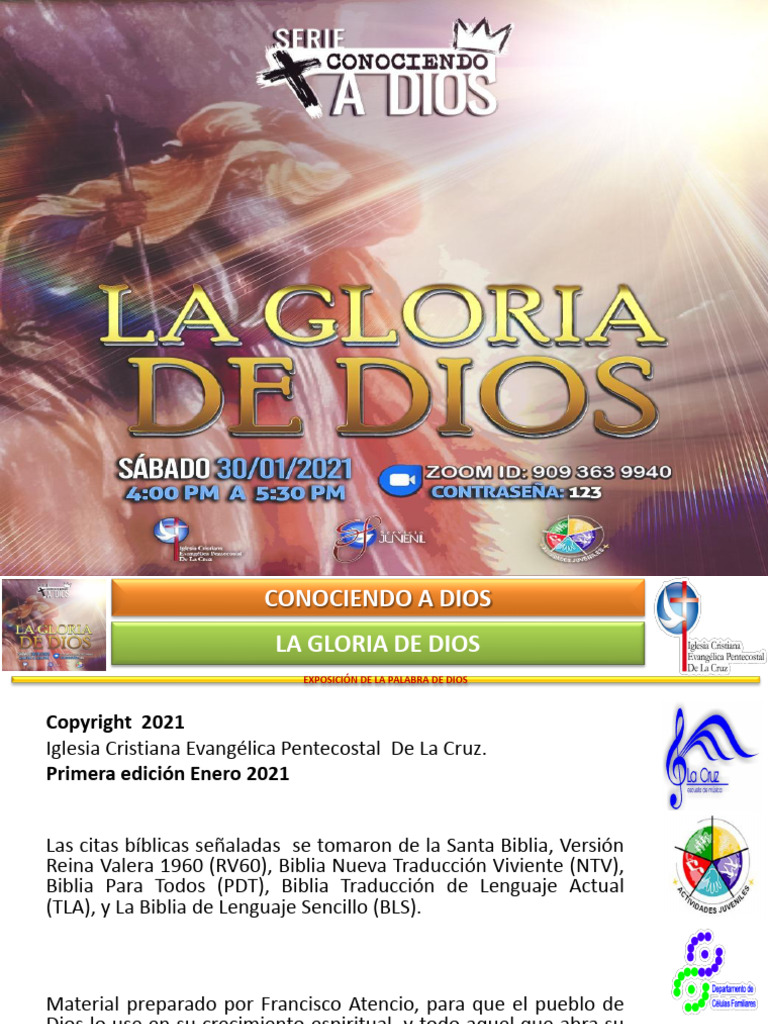 CAD03 - LA GLORIA DE DIOS - Ex 34, 6-7 | PDF | Tetragrammaton | Pecado