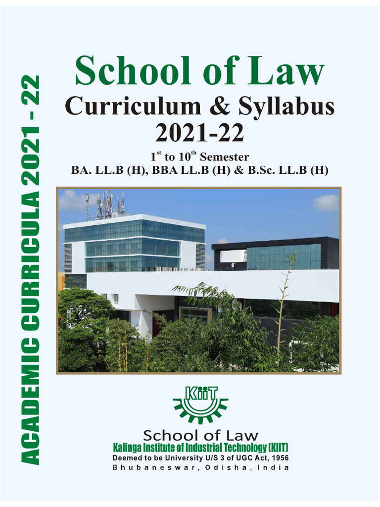 1st To 10th Semester Syllabus LLB Final 2021 | PDF | Communication ...