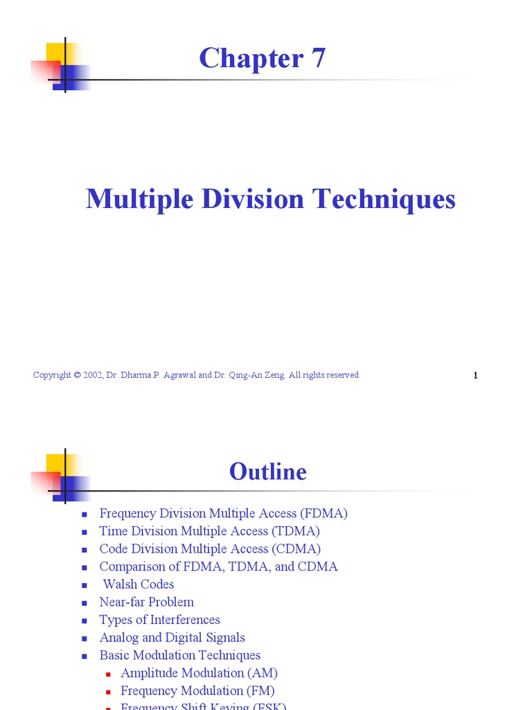 Chapt 07 | PDF | Channel Access Method | Modulation