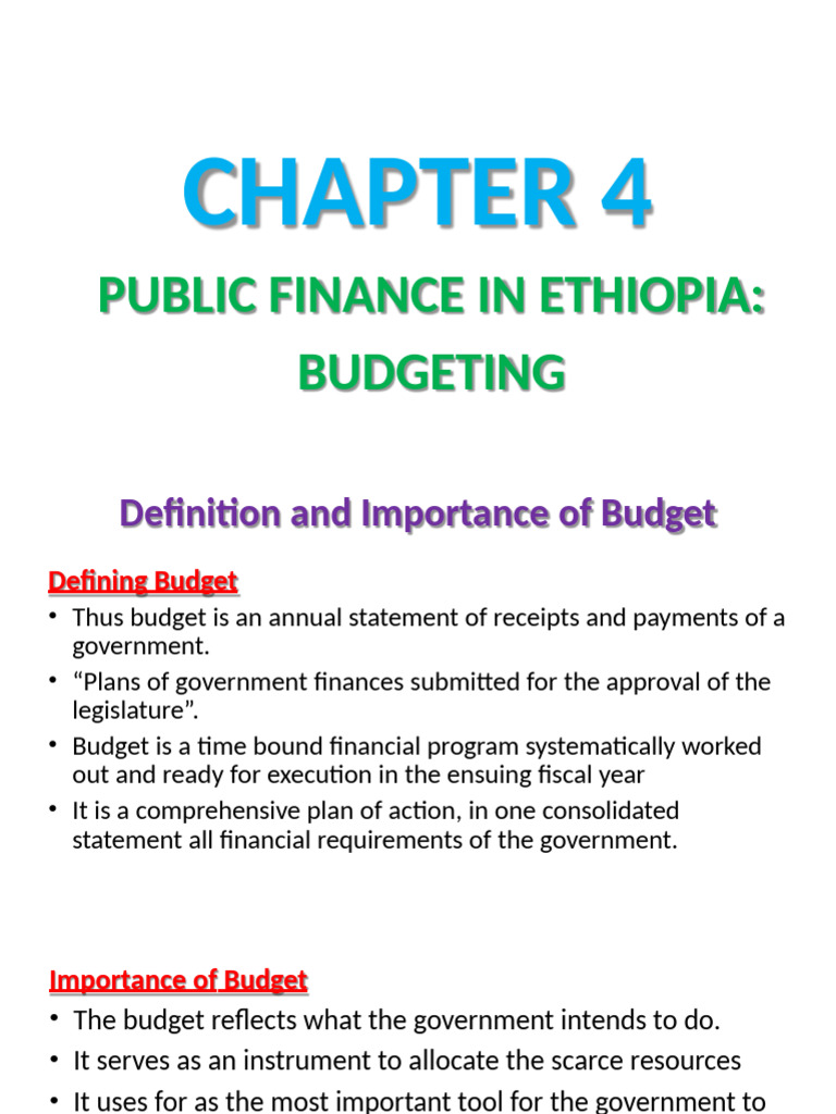 Chapter 4-Budget-F | PDF | Deficit Spending | Budget