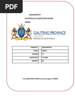 GEOGRAPHY Grade 11 Research 2024 Final Draft | PDF | Question | Career ...