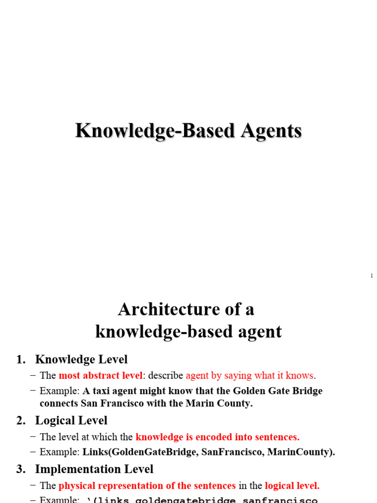 Knowledge Based Agents | PDF | Logic | Logical Consequence