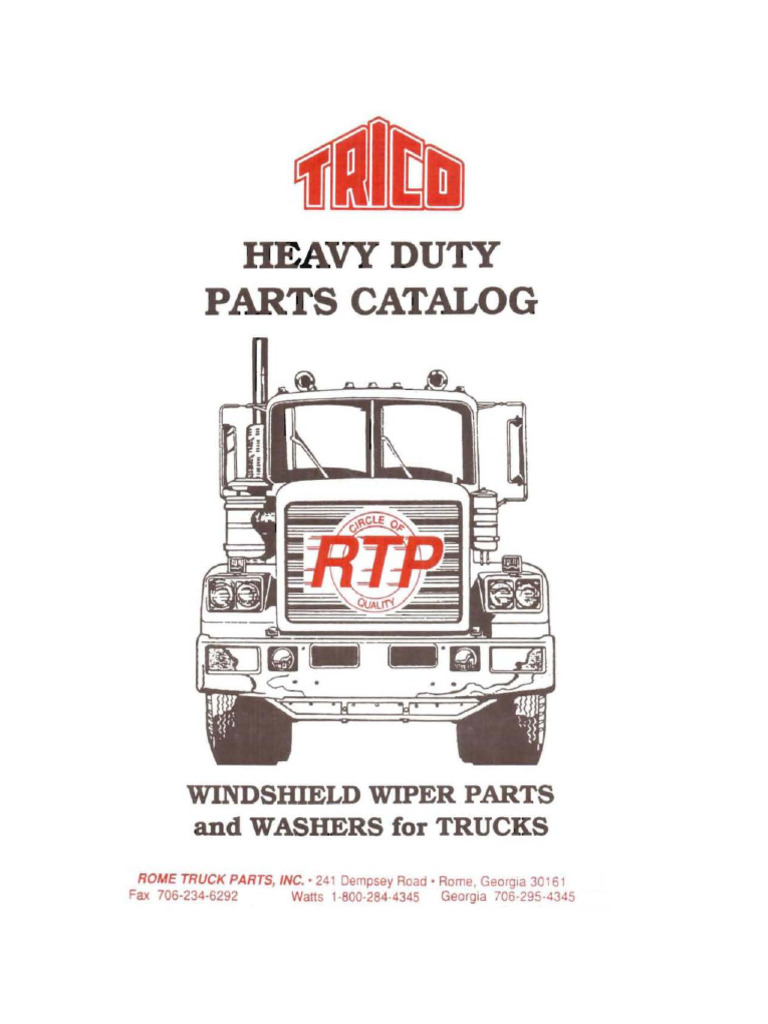 RTP Trico Parts Book | PDF | Vehicle Technology | Automotive Technologies