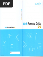 Kumon Math Levels | PDF | Function (Mathematics) | Equations