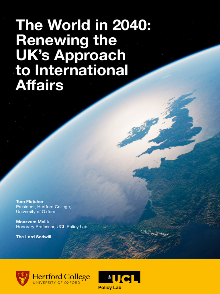 The World in 2040 Renewing The Uks Approach To International Affairs ...