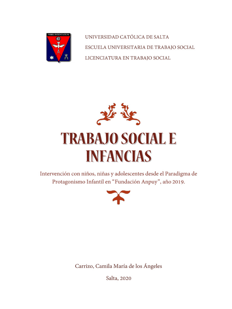 Carrizo, Camila - Siste | PDF | Trabajo Social | Desigualdad social