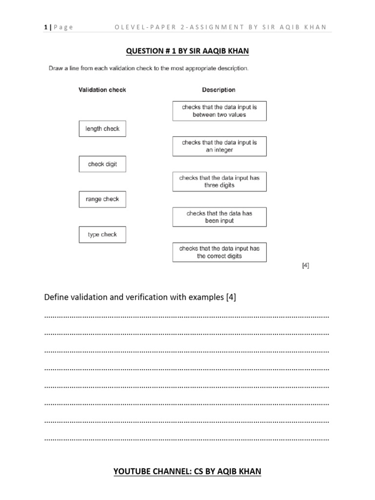 Assignment Cs By Sir Aqib Khan Pdf 