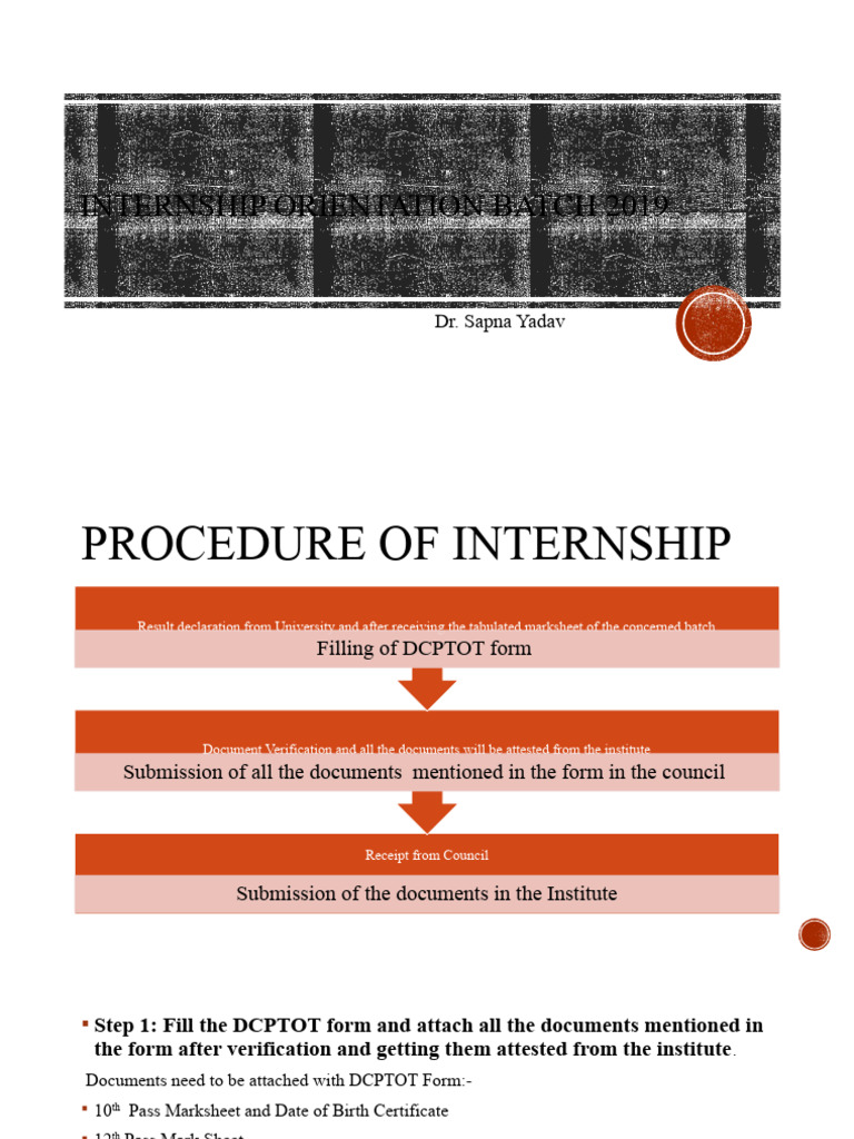 Internship Orientation Batch 2019 | PDF | Social Programs | Clinical ...