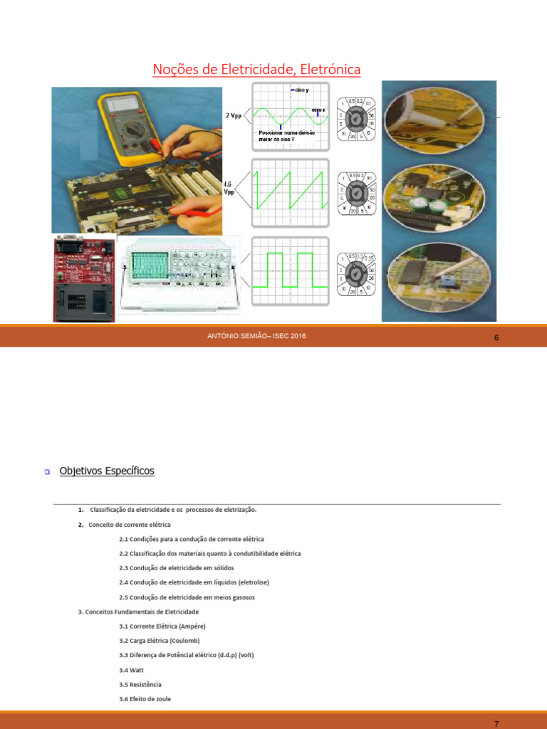 Aula 1_Principios fundamentais da eletricidade | PDF | Corrente elétrica | Eletricidade