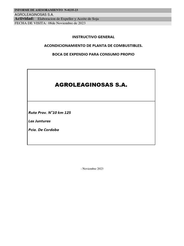 Instructivo - n0235-23 - Sen - Rev 1 | PDF | Tanques | Camión