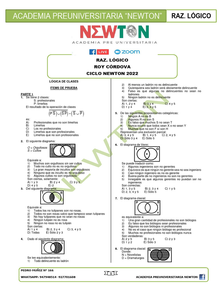 Raz. Lógico - Sem 13 | PDF | Razonamiento deductivo | Sintaxis (Lógica)