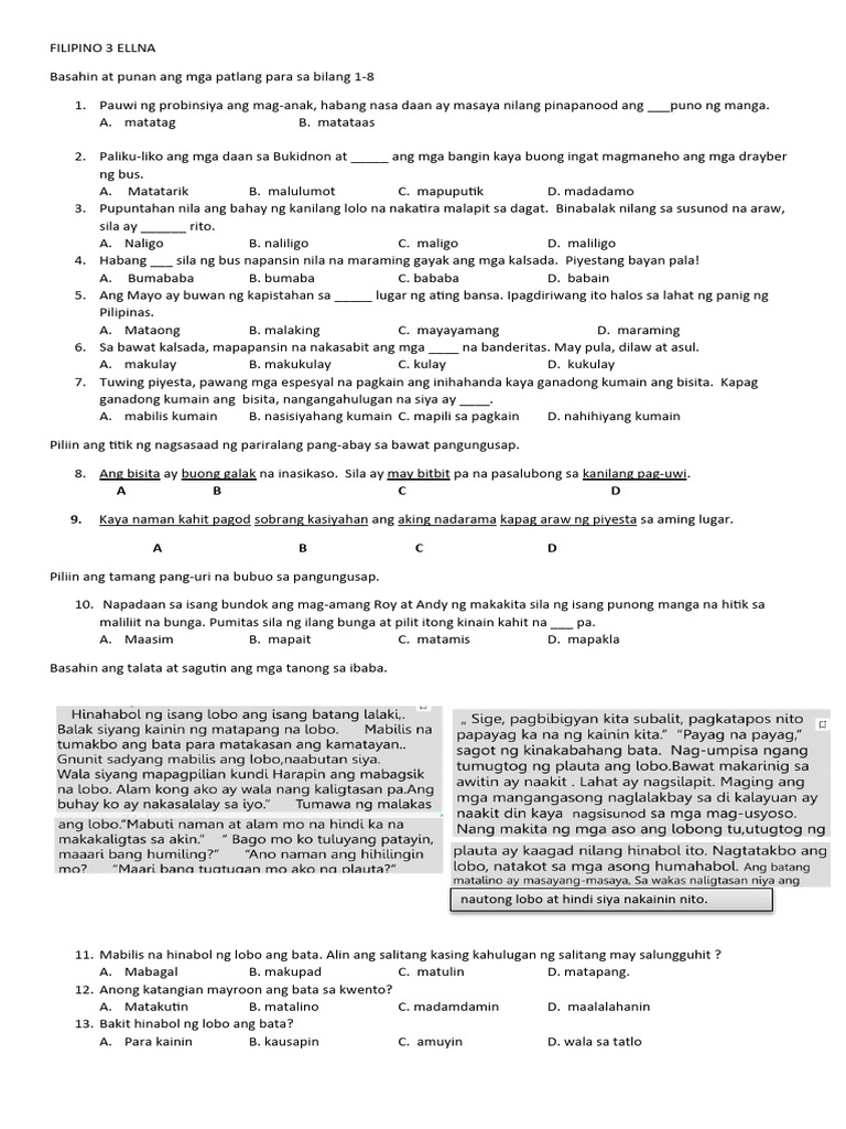 Filipino ELLNa | PDF