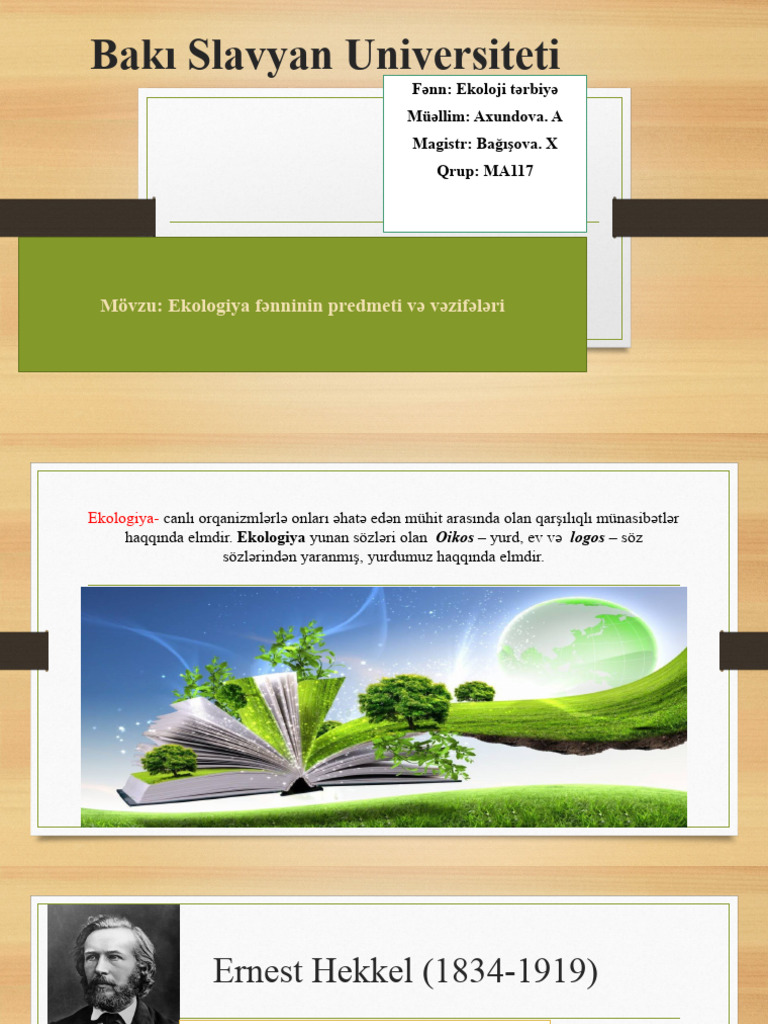 Ekologiya Slayd | PDF