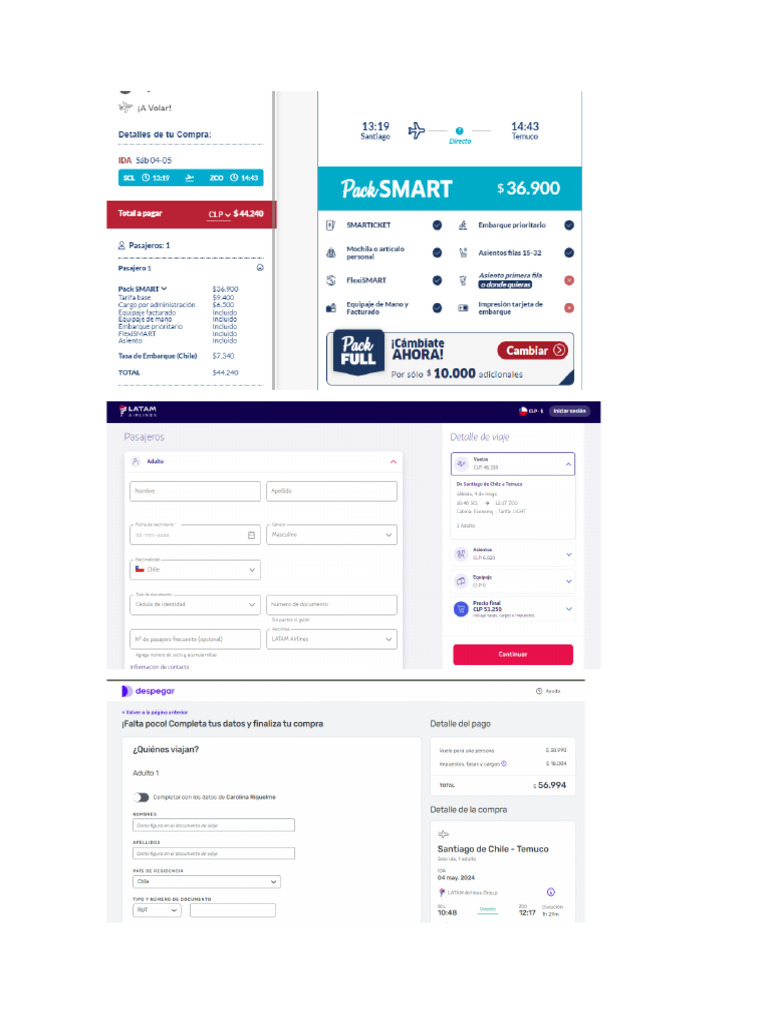 Cotizacion Vuelos | PDF