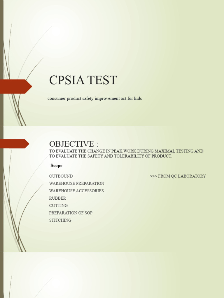 Children's Product Safety Testing | PDF