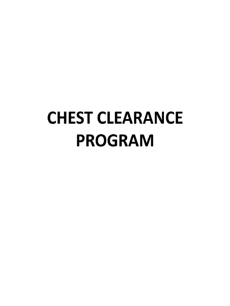 Chest Clearance Program | PDF