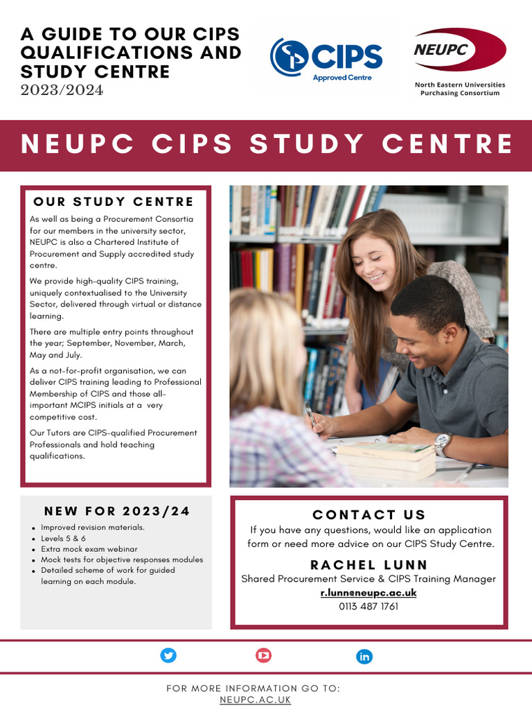 2023-2024CIPS Info Sheet v2 | PDF | Procurement | Business