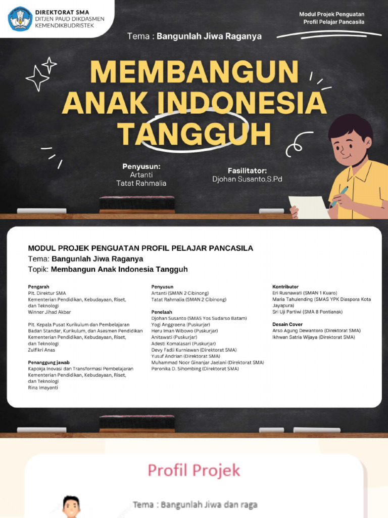 Bangunlah Jiwa Raga - Modul Projek | PDF | Karier & Perkembangan | Pengembangan Diri