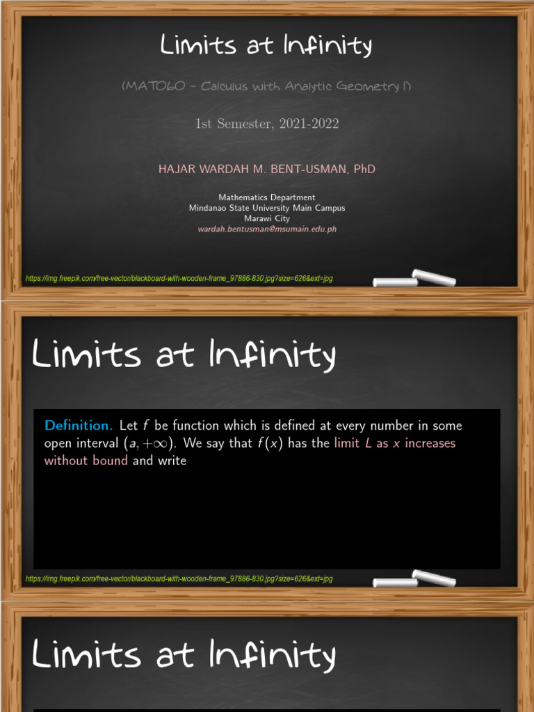 MAT060 - 6 - Limits at Infinity Bent Usman | Download Free PDF | Function (Mathematics) | Limit ...