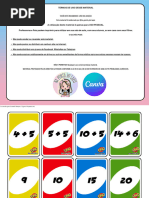 Cartas Juego Uno para Imprimir | PDF