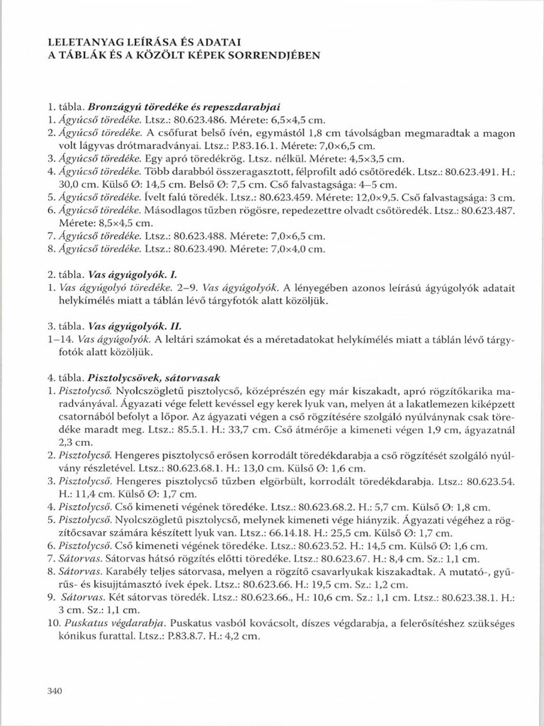 Fémleletek a szekszárdi palánkvárból | PDF Fémleletek a szekszárdi palánkvárból | PDF